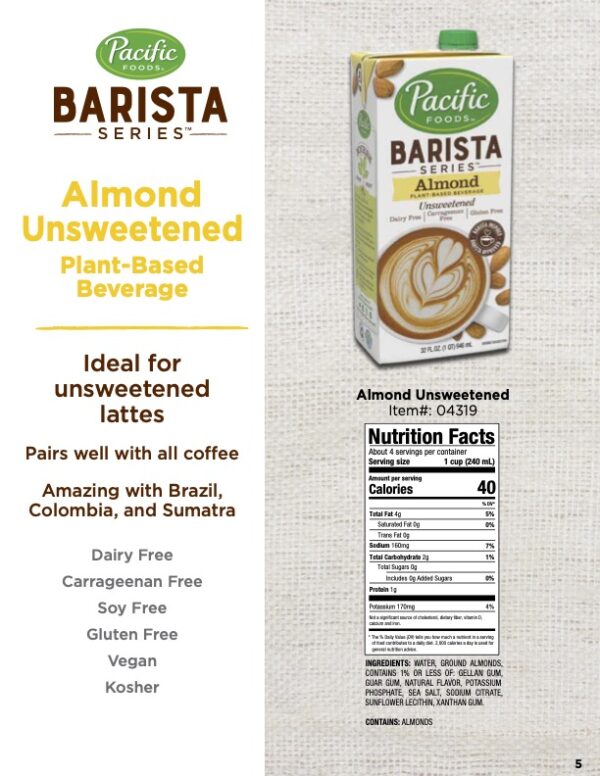 Barista Series™ Product Guide - Pacific Foodservice